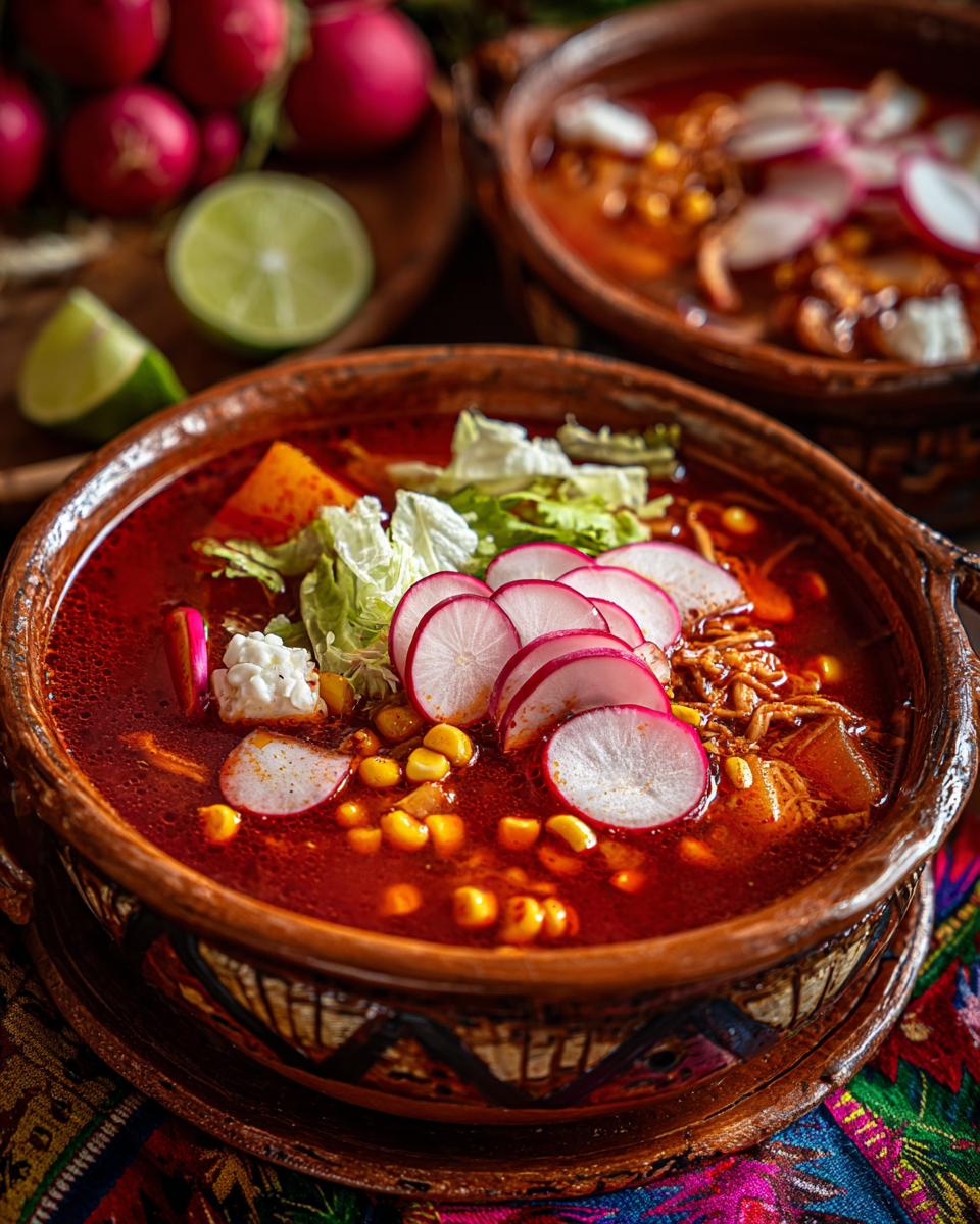 El Pozole Rojo De Las Fiestas, Con El Secreto Para Que El Maíz Quede ...